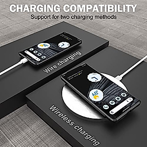 Aukvite for Google Pixel 7 Pro Case, Google Pixel 7 Pro Phone Case Soft TPU Case, Shockproof Anti-Fingerprint Phone Case for Pixel 7 Pro 2022 Anti Scratch Flexible Drop Protection Cover (Black)