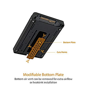 ICY DOCK M.2 PCIe 3.0/4.0 NVMe SSD to 2.5" U.2 SSD Converter / Mounting Adapter with Heatsink | EZConvert MB705M2P-B