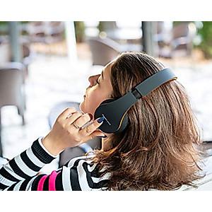 PowerLocus Rose Gold Bluetooth Headphones with Black/Orange Bluetooth Headphones