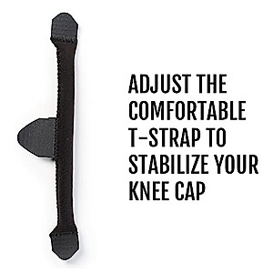 BIOSKIN Wraparound Patella Stabilizer Knee Brace for Patellofemoral Pain, Patella Tracking Disorders, Dislocation, and Subluxation, Left or Right Kneecap Tracking (L)