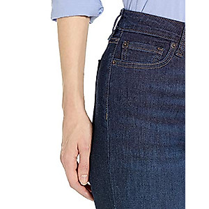Amazon Essentials Women's Slim Bootcut Jeans, Mid-Rise, Stretchy, Dark Wash, Size 14 Short
