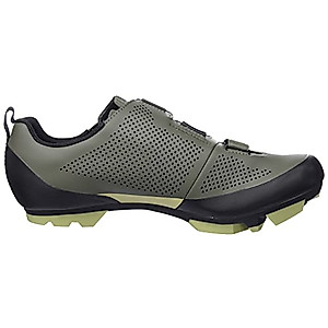 Fizik mens Platform Cycling Shoe, Military Green/Tangy Green, 9 US