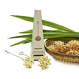 DOK JOK Brass Thai Flower Cookies Mold for Stylist Sunflower Crispy Biscuit Difference Size (6 cm)