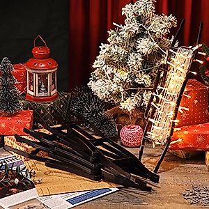 Vicenpal Christmas Lights Storage Holder, Holiday Light Storage All Purpose Light Cord Wind up Organizer for String Lights, Extension Cords, Magnet Fishing Rope (Black, 6 Pieces)