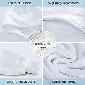 City Classic Football Wearable Oversized Blanket with Super Pockets, Sherpa Blanket Hooded, Warm Winnter Fuzzy Pullover for Women & Men