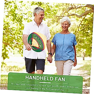 Garneck 2pcs Cattail Fan Natural Bamboo Wicker Wall Decor Hand Fans for Weddings Headboard Fan Palm Fan Bamboo Decor Bamboo Fan Retro Decor Cool Pu Fan Hawaii Banquet Literature and Art