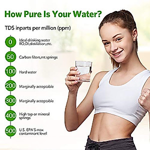 Hofun TDS Meter, 3 in 1 TDS, EC & Temperature Meter, Accurate & Reliable PPM Meter, Digital Water Testing kits for Drinking Water Quality, Tap, Well, Swimming Pool, Aquarium, RO/DI System, Hydroponics