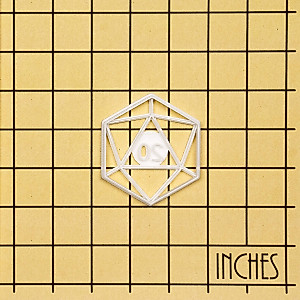 Natural 20 Icosahedron cookie cutter, 1 piece - Bakerlogy