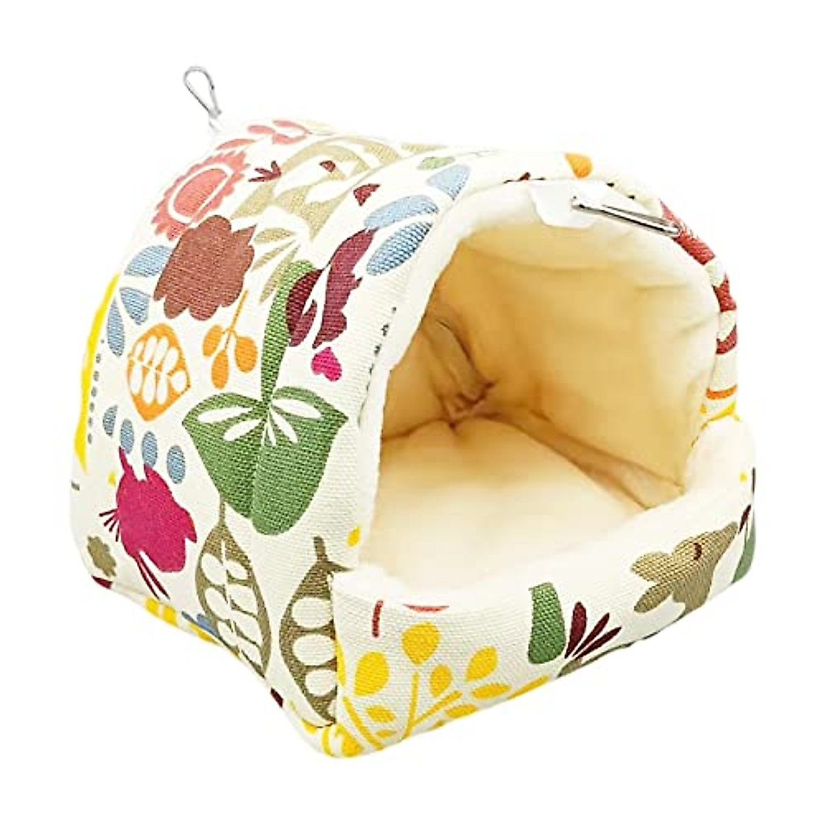 Gazechimp Warm Bird Nest Soft Hut Hammock Hanging Cave Durable Parrots Hut Bed Pet Supply Birds Cage Toy, 19cmx19cmx20cm