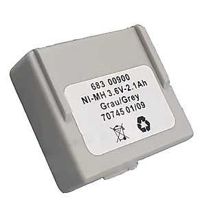 WELLVEUS 68300900 Rechargeable Battery 3.6V-2.1Ah Ni-MH Grau/Grey Battery for HETRONIC Remote Control(Pack of 2)