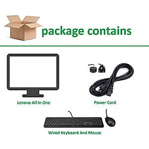 Lenovo ThinkCentre M810z All in One Desktop Computer PC, Intel Core i5-7400 3.00 GHz Processor, 8GB Ram, 256GB SSD, Webcam, WiFi & Bluetooth, Keyboard Mouse, Win 10 Professional (Renewed)