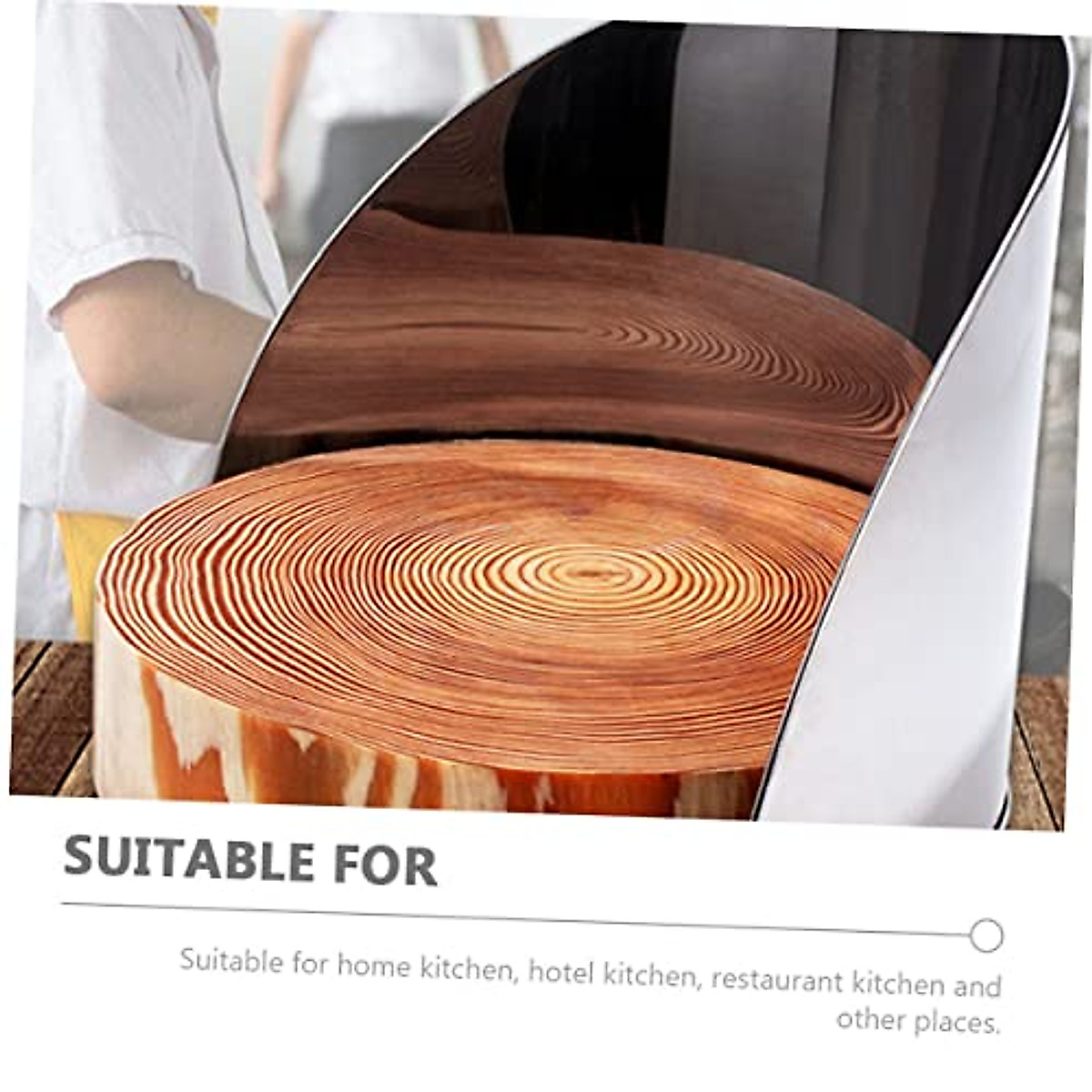 Zerodeko Chopping Board Guard Butter Board Cooking Sink Screen Round Cutting Board Metal Screen Dirt Spatter Guard Chopping Board Oil Baffle Kitchen Grease Shield Screen Barrier Safety Mask