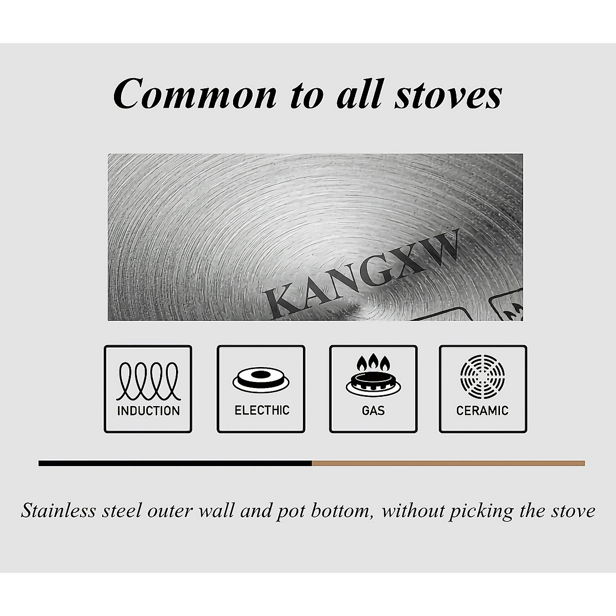 KANGXW 316L Stainless Steel Saucepans, 1.0 Quart Pan, With Pour Spout and Filter Glass Lid, Boiling Milk Pots, Sauce, Gravy, Butter Melting Pot(1.0qt)