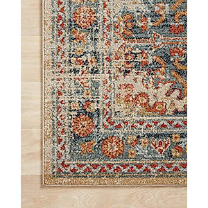 Loloi II Jocelyn Collection JOC-03 Mist/Multi, Transitional 7'-10" x 10' Area Rug