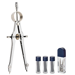 Mr. Pen- Professional Compass for Geometry, Extra Lead, Metal Compass, Compass, Compass Drawing Tool, Drawing Compass, Drafting Compass, Compass for Students, Compass for Woodworking, Compass Geometry