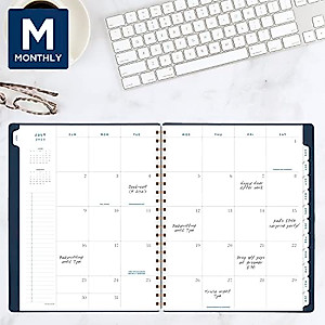 AT-A-GLANCE 2023-2024 Planner, Weekly & Monthly Academic, 8-1/2" x 11", Large, Signature Collection, Navy (YP905A20)