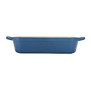 Le Creuset Enameled Cast Iron Signature Rectangular Roaster, 5.25 qt. (11.7" x 16.8") , Marseille