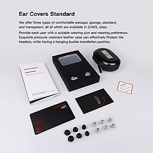 LETSHUOER S12 in-Ear Earphone 14.8mm Planar Magnetic Driver IEMs HiFi Headphone with Silver Plated Monocrystalline Copper Cable 3.5mm Headphones Jack (Grey)