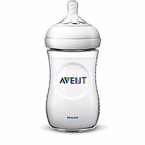 Philips AVENT Natural Baby Bottle, Clear, 4 Oz