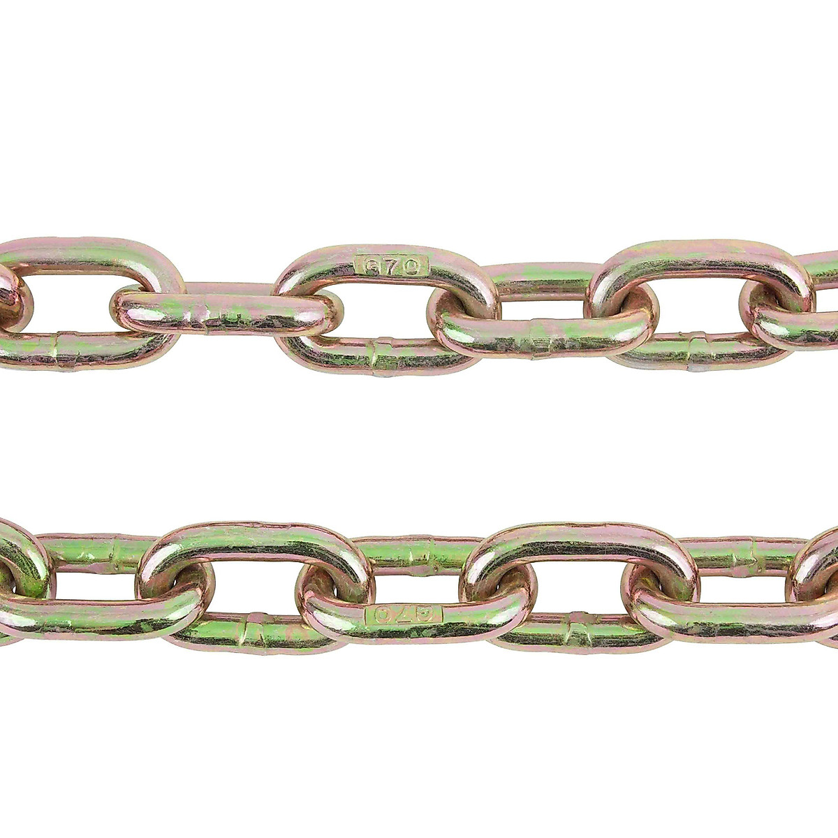 Mytee Products 5/16" Grade 70 Chain and Binder Kit | Includes (4) 5/16" - 3/8" Ratchet Load Binder & (4) 5/16" x 12' G70 Transport Chain w/Grab Hooks | 4700 lbs WLL for Flatbed Truck Trailer Tie Down