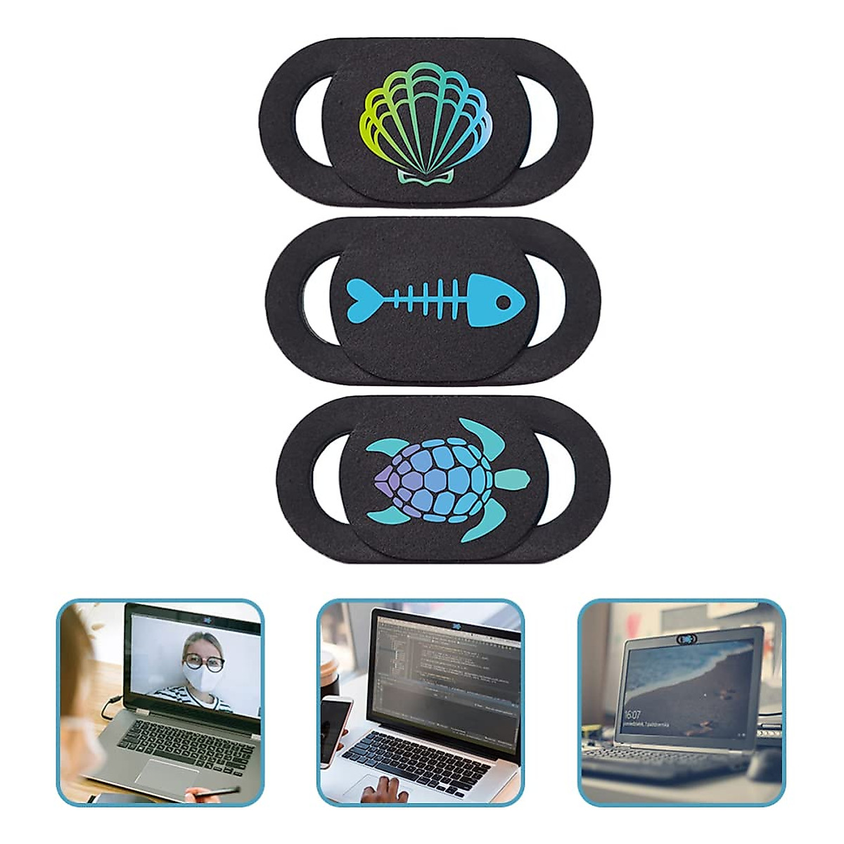 Mobestech Laptop Camera Cover Slide Computer Camera 3pcs Webcam Slider Camera Cover Slide Webcam Blocker Phone Camera Privacy Slider Laptop Camera Cover Slide Computer Camera