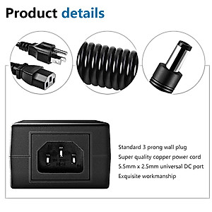 SHNITPWR 12V 6A AC DC Power Supply Adapter Converter 100V~240V AC to DC 12 Volt 6 Amp 72W LED Driver Transformer with 5.5x2.5mm Plug for 5050 3528 LED Strip 3D Printer CCTV Security System LCD Monitor