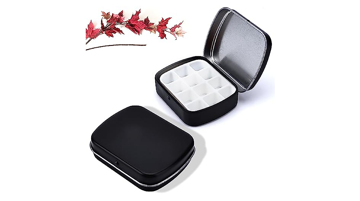 Ouligay Mini Watercolor Palette - Portable Painting Tray