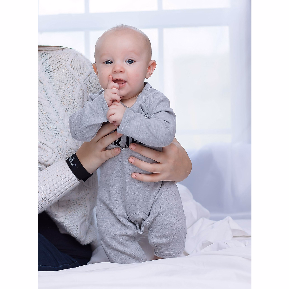 NursElet Nursing Bracelet, Hands-Free Shirt Holder Becomes Your Reminder Bracelet, Multifunctional, Pumping Mom Essential, Breastfeeding Helper, Must Have Baby Product