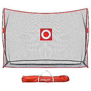 GoSports 10 ft x 7 ft Golf Practice Hitting Net - Personal Driving Range for Indoor or Outdoor Practice