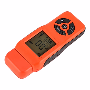 Digital Moisture Detector, Backlit LCD Display Wood Moisture Meter for Drywall and Wood for Carpenters and Homeowners for Wood Building Material