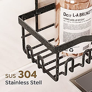 Shower Caddy 5-Pack, Adhesive Shower Shelves, Bathroom Shower Caddies, Large Shower Storage for Inside Shower Organizer Stainless Steel Rustproof Bathroom Organizer, Wall Mounted Shower Accessories