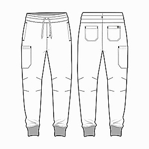 Med Couture RothWear Men's Bowen Jogger Pant, Black, Large