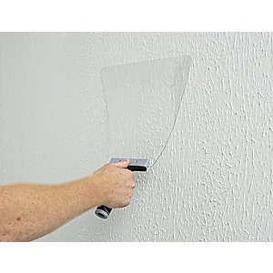 ROLLINGDOG 12 Inch Knockdown Knife - Threaded End Can be Attached to Extension Pole,Acrylic Plastic Blade,Ideal for Creating Knockdown Texture