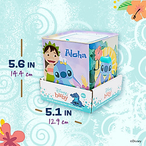 KIDS PREFERRED Disney Baby Lilo and Stitch Classic Jack in The Box Musical Toys for Babies and Toddlers, Pop Goes Stitch from A Colorful Box, 5 Inches