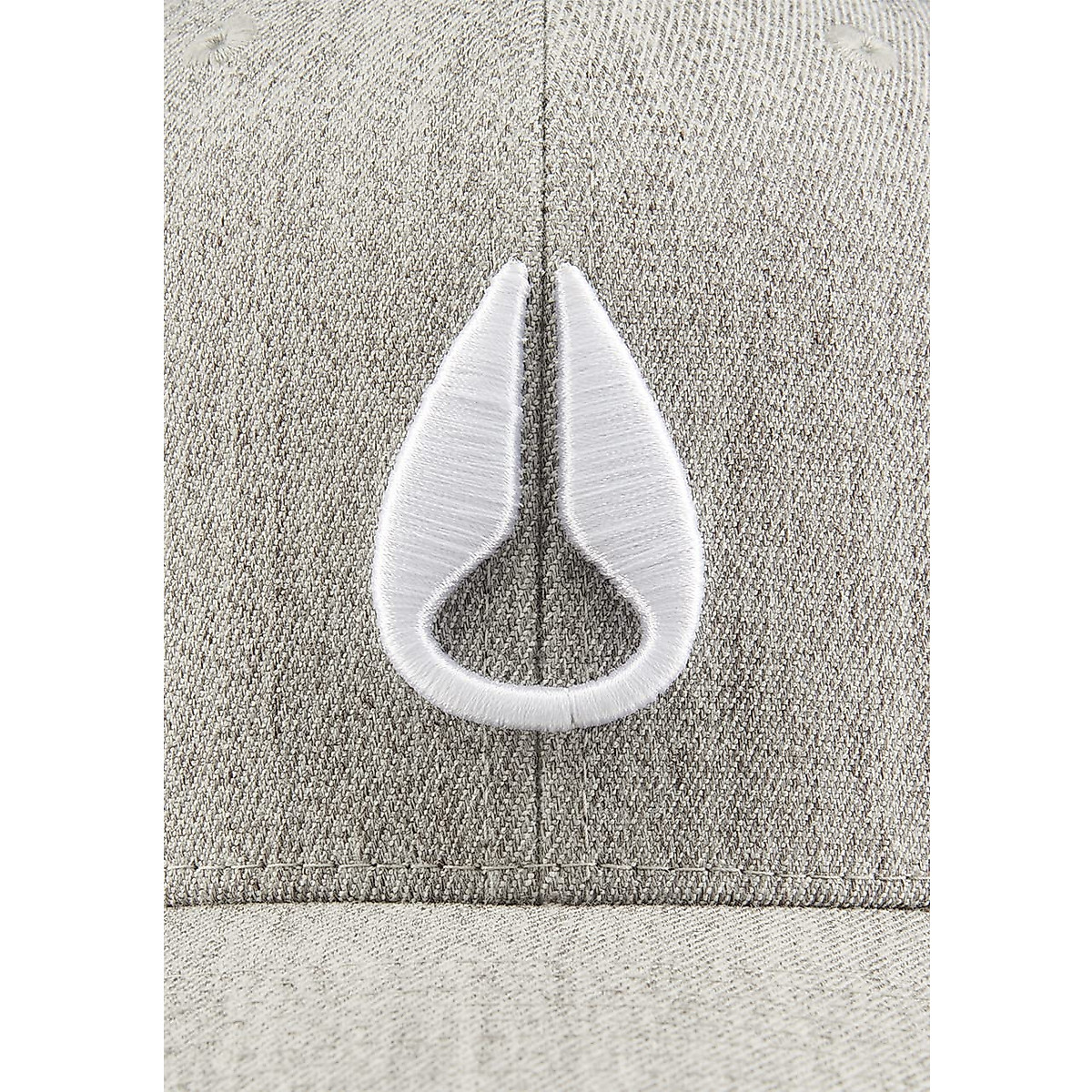 NIXON Deep Down Snapback Hat - Heather Gray/White