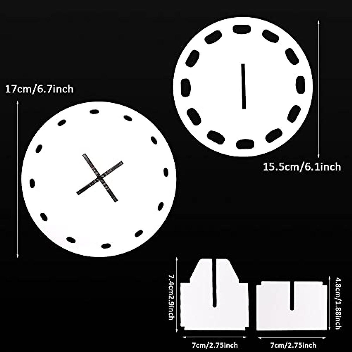 Yoseng 12 Hole Round Shape Drying Rack Storage Display Bracket Shelf Holder,Spinning Storage Caddy for Oval Ink Blending Brushes Blender（White）