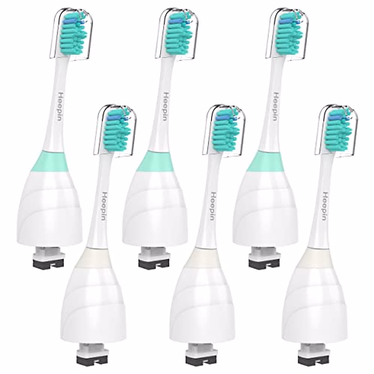 Replacment Brush Heads Compatible with Philips Sonicare E-Series Essence, Xtreme, Elite, Advance, and CleanCare Electric Toothbrush, Toothbrush Replacment Heads Refills, 6 Pack