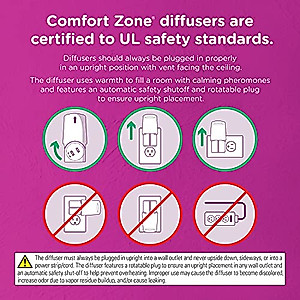 Comfort Zone 2 Diffusers Plus 2 Refills Cat Calming Diffuser Kit (2-Room Pack) for a Calm Home | Veterinarian Recommended | Reduce Spraying, Scratching, & Other Problematic Behaviors