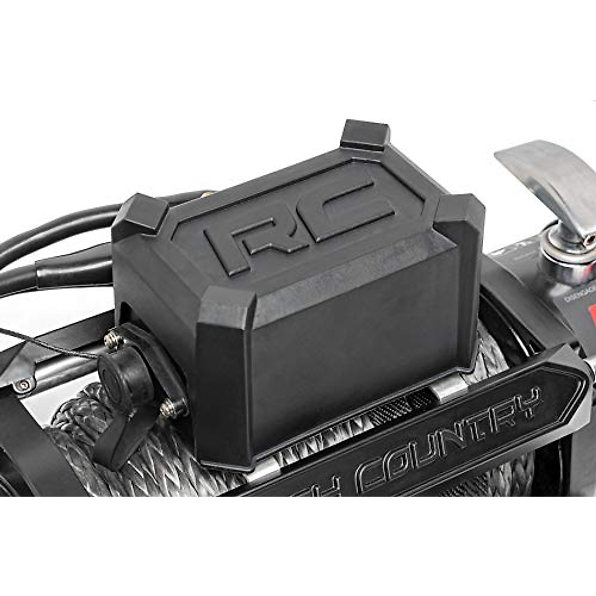 Rough Country 12,000LB PRO Series Electric Winch | Synthetic Rope - PRO12000S, Black