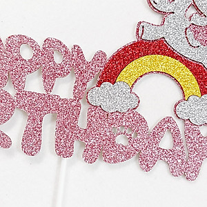 Cartoon Cat Birthday Cake Decoration, Cute Cat Birthday Cake Decoration (Pink)