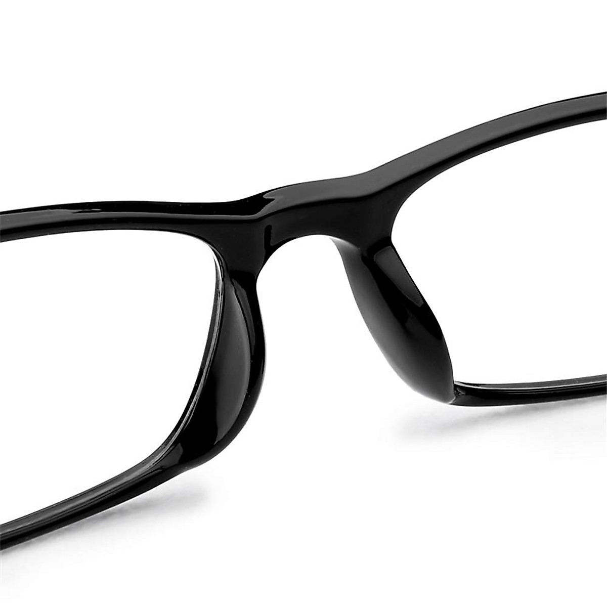 HUIHUIKK Distance Glasses Black Frame Shortsighted Myopia Glasses -1.50 Strength **These are not reading glasses**