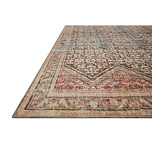 Loloi II Loren Charcoal/Multi 3'-6" x 5'-6" Accent Rug