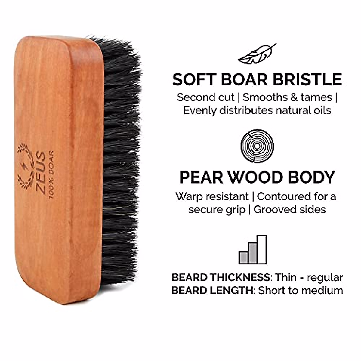 ZEUS Deluxe Beard Wash & Care Set – With Beard Wash, Refined Beard Oil & Palm Beard Brush (Verbena Lime)