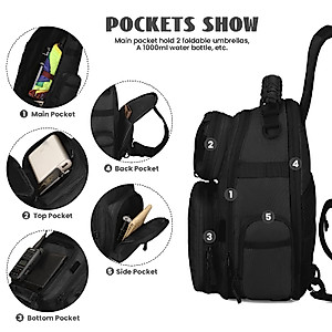 CamGo Tactical Sling Backpack Fly Fishing Tackle Bag Unisex MOLLE Casual Daypack for Fishing Hunting Hiking Travel