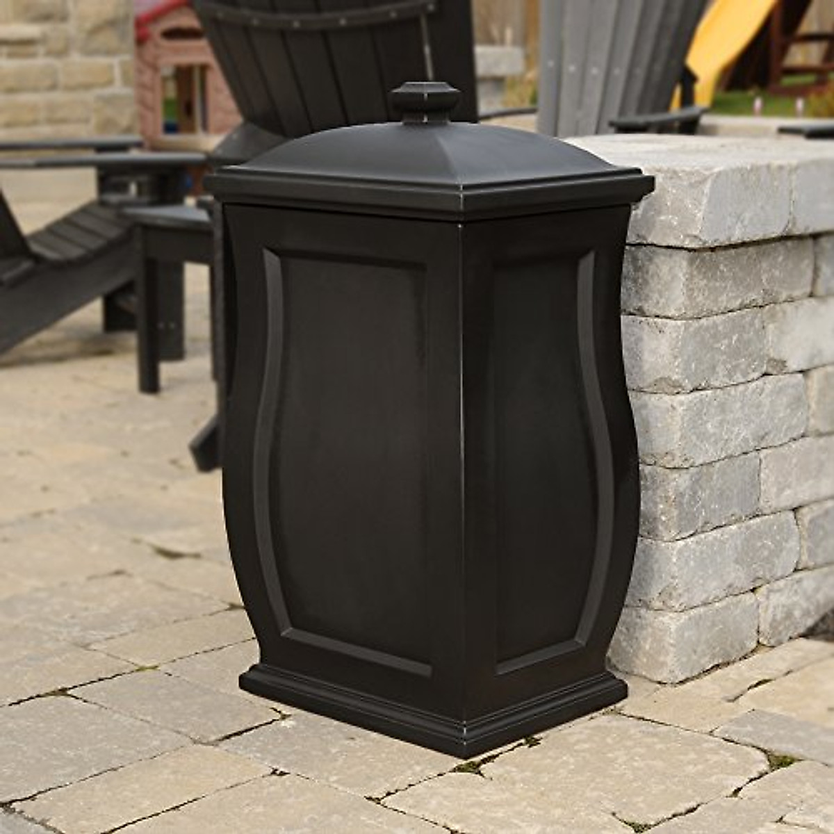 Mayne Mansfield Multi-Purpose Storage Bin - 20in x 20in x 38in - 45 Gallons of Storage Capacity - Polyethylene (5861-B)