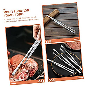 Yardwe 2pcs grill tweezers japan food korean grill camping bbq grill kitchen grill tongs salad tongs household grill tong professional food tong camping food tong barbecue tool cooking