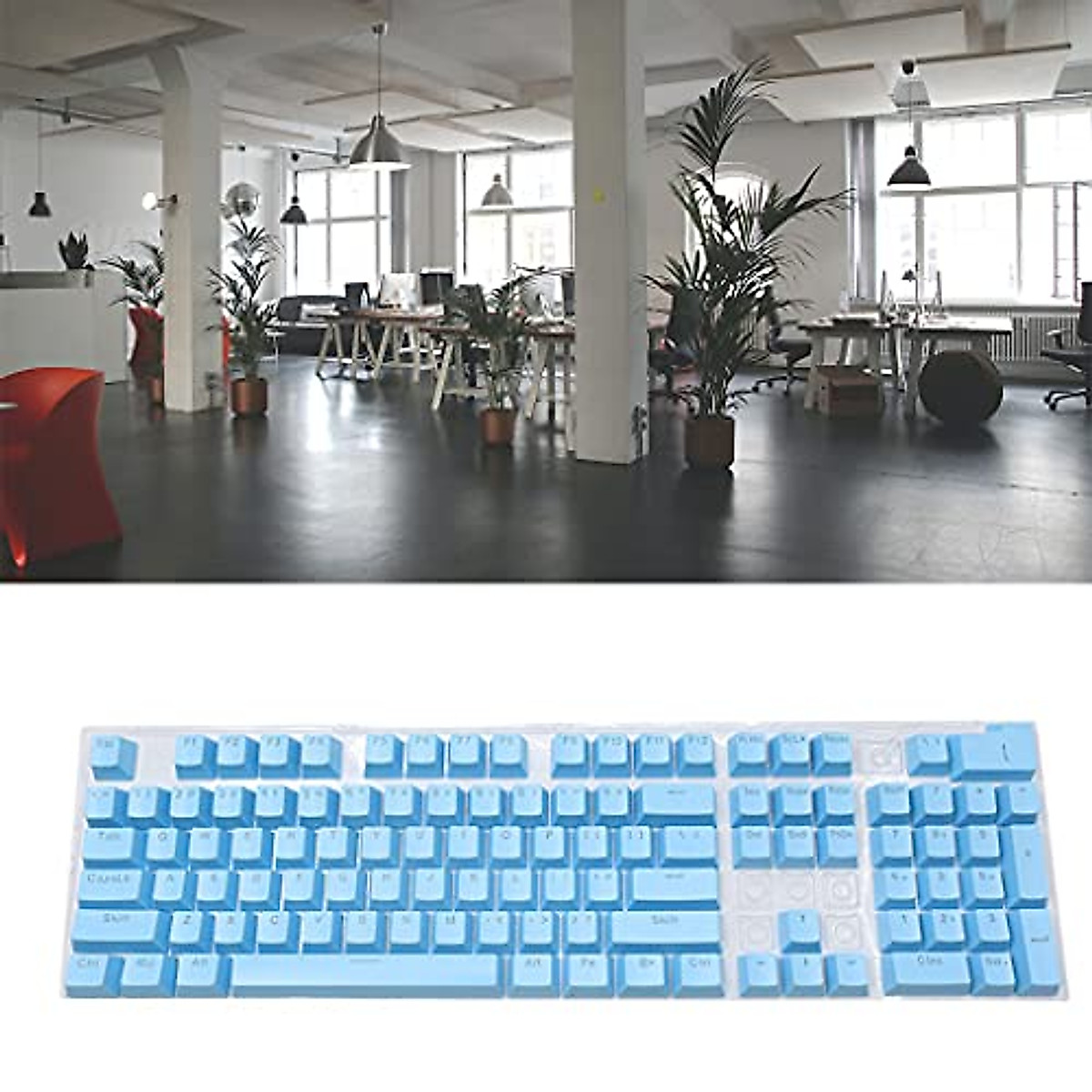 PIPL Translucent Key Cap 104pcs ABS Backlit Keycap OEM Profile Two-Color Injection Molding Key Button for Gaming Mechanical Keyboard MX Switch