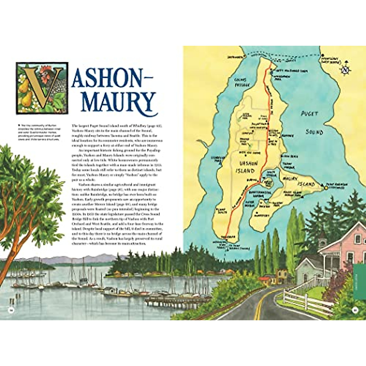 On Island Time: A Traveler's Atlas: Illustrated Adventures on and around the Islands of Washington and British Columbia (Drawn The Road)