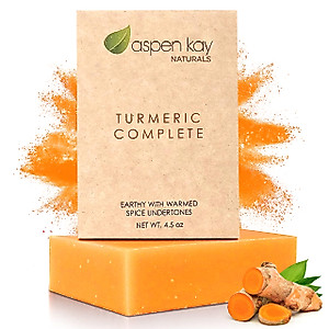 Turmeric Soap Bar for Body & Face - Made with Natural and Organic Ingredients. Gentle Soap – For All Skin Types – Made in USA 4.5oz Bar