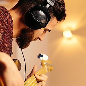 Beyerdynamic DT 770 Pro 250 ohm Professional Studio Headphones (Limited Black Edition) (Renewed)